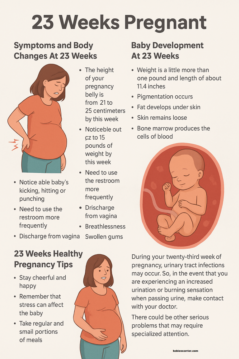 23 Weeks Pregnant: Your Baby’s Growth And Development – Babies Carrier